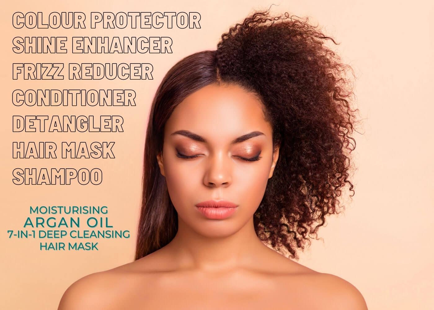 Moisturising Argan Oil 7-in-1 Deep Cleansing Hair Mask – Fossa Beauty